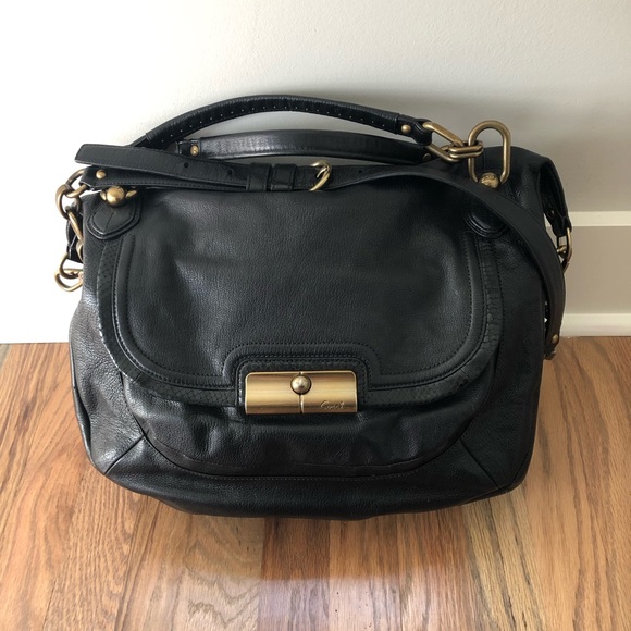 Coach | Bags | Coach Kristin Special Edition Black Leather Purse | Poshmark